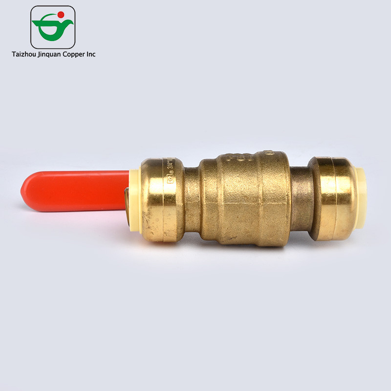 Forged Push Fit 1/2"X1/2'' Copper Pipe Ball Valve